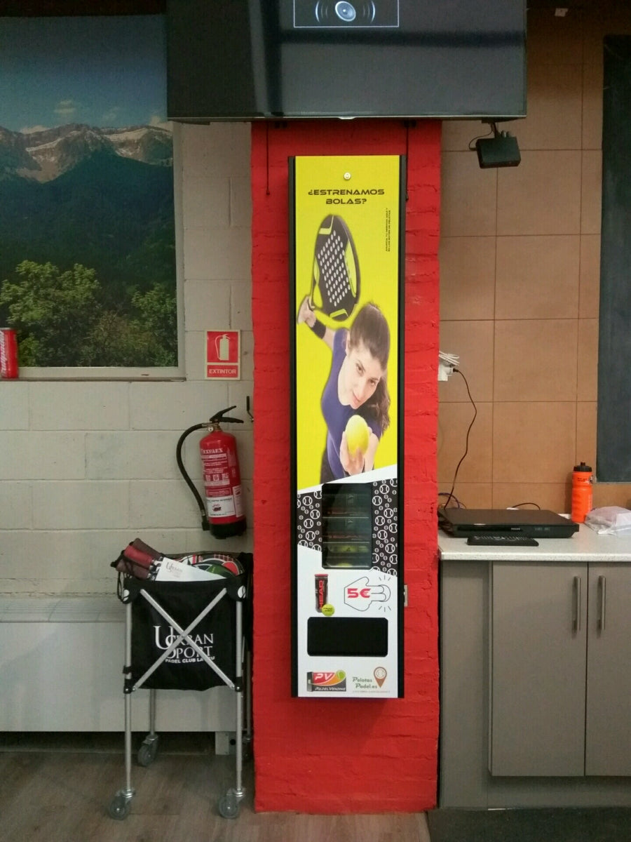 Máquina Expendedora de Botes de Pelotas de Pádel a pie pista [Compra ...